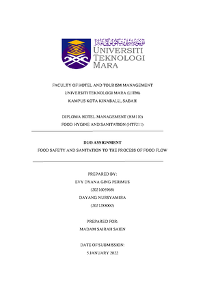 Assignment DUO (EVY & MIRA) - FACULTY OF HOTEL AND TOURISM MANAGEMENT ...