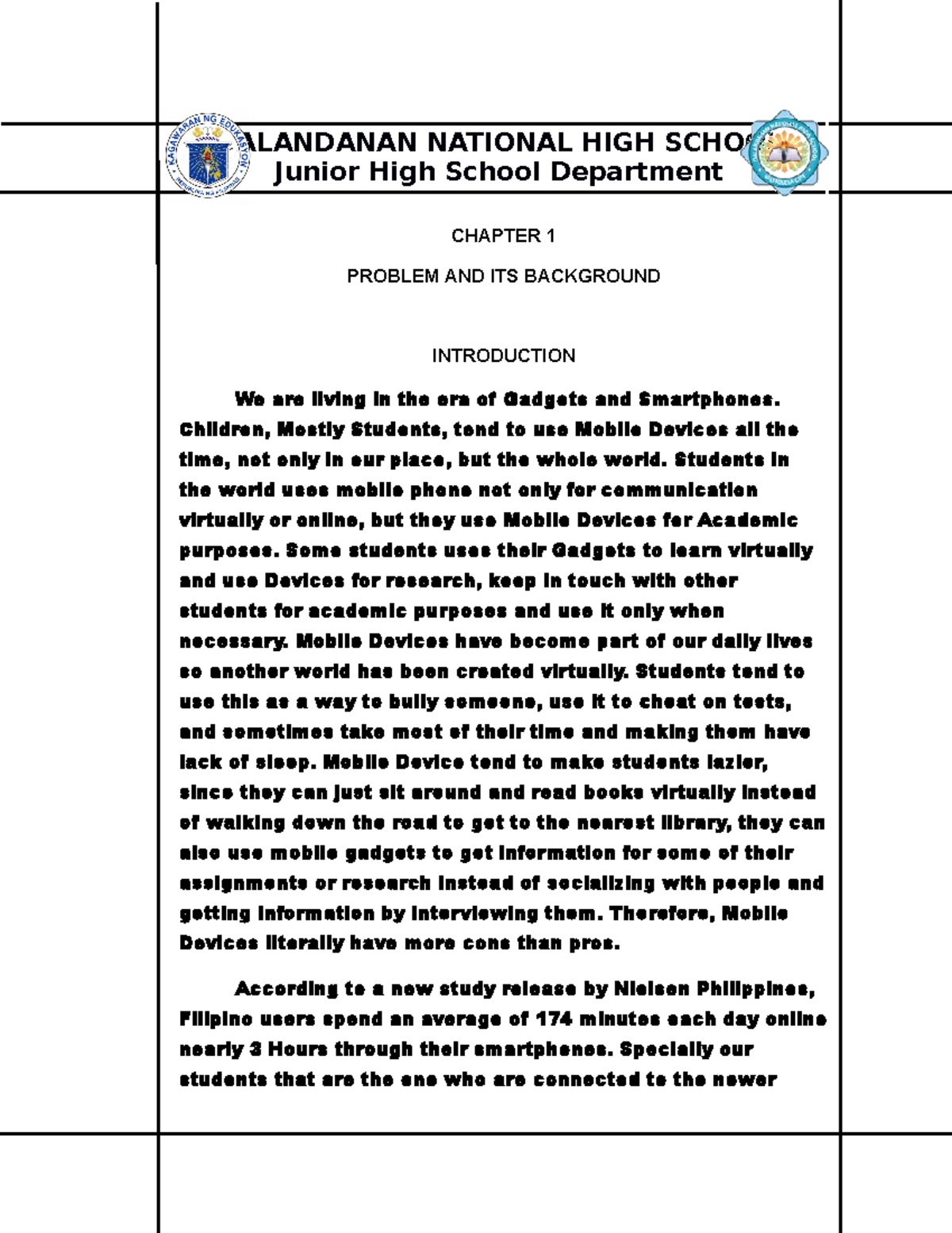 Inbound 3280640384421315356 - Junior High School Department CHAPTER 1 ...