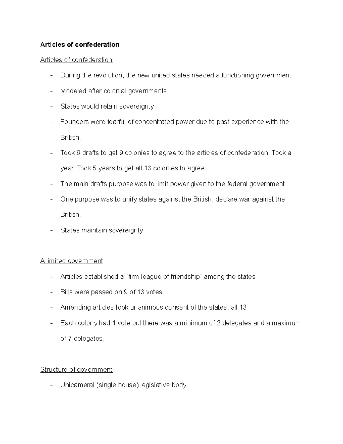 Articles of confederation - Articles of confederation Articles of ...