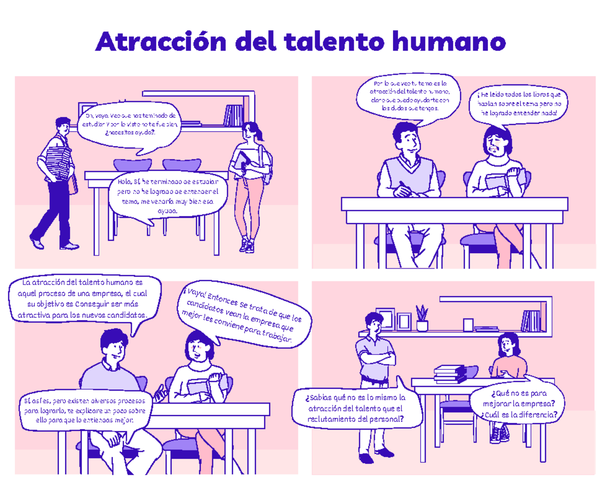 Tira Cómica con 4 Viñetas Educación Rosa y Morado 20240310 223949 0000 ...