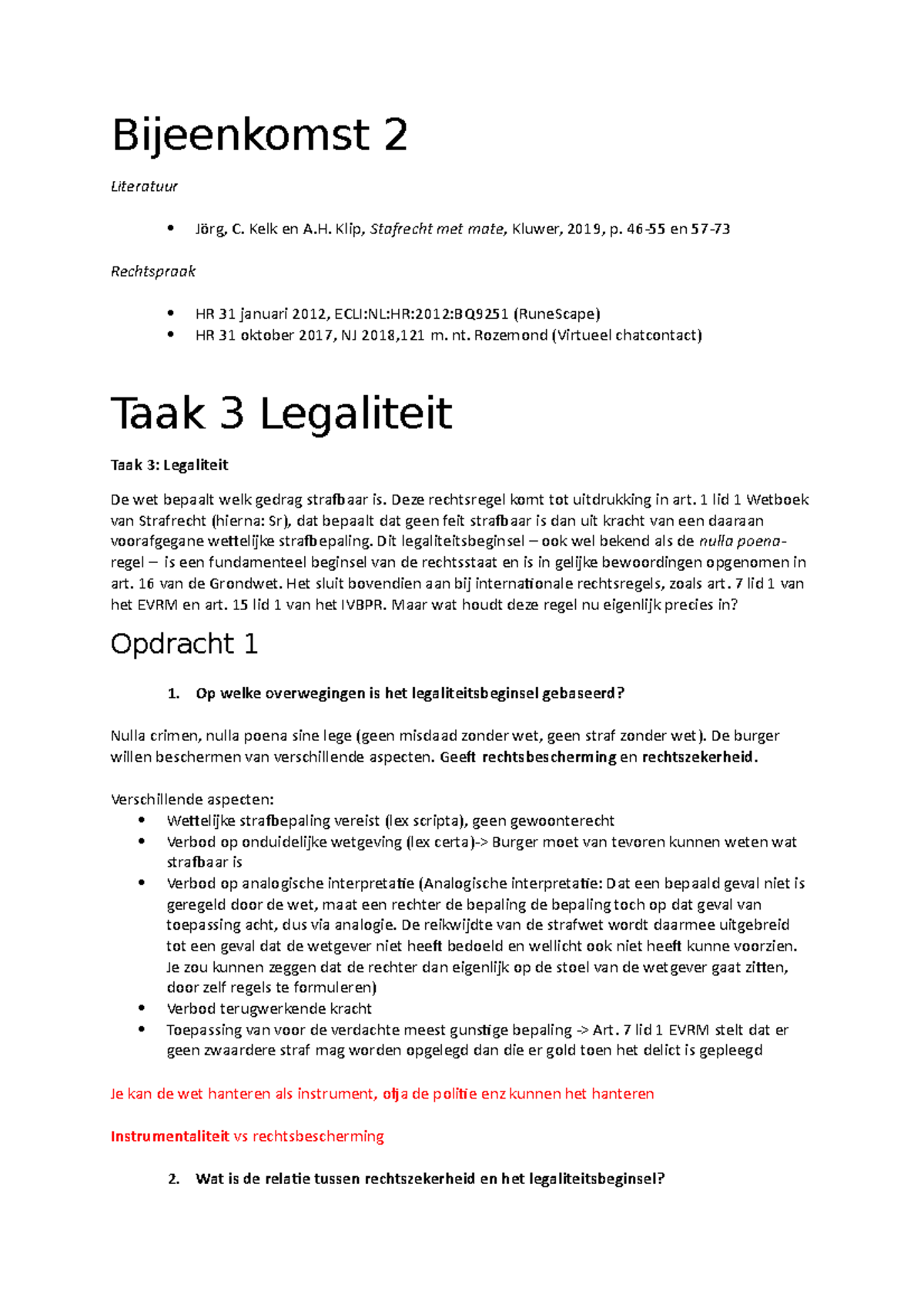 SYS 2 - Systeem bijeenkomst week 2 van eerste jaar, tweede semester ...