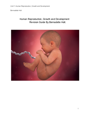 Human reproduction - unit 7 access to midwifery distinction - Human ...