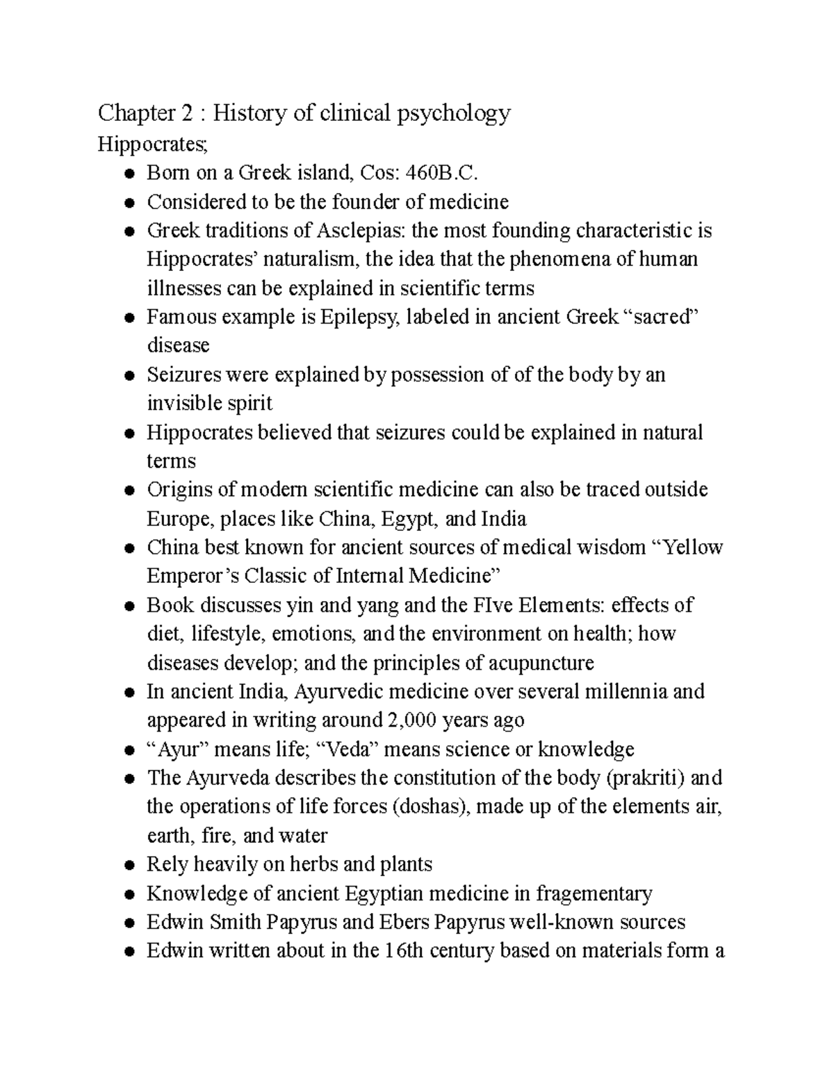 Chapter 2 History of clinical psychology - Chapter 2 : History of ...
