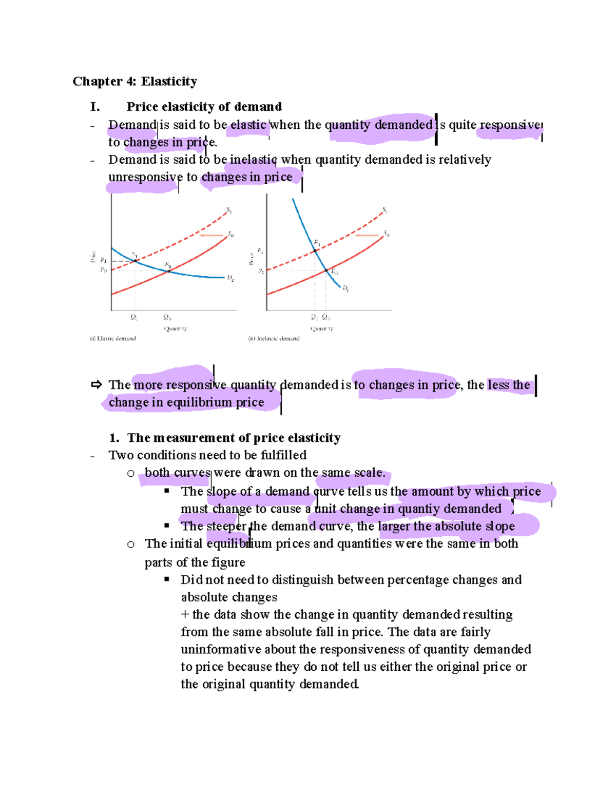 Elasticity - Lepage Saucier Notes for ECON 201, prepare for exam ...