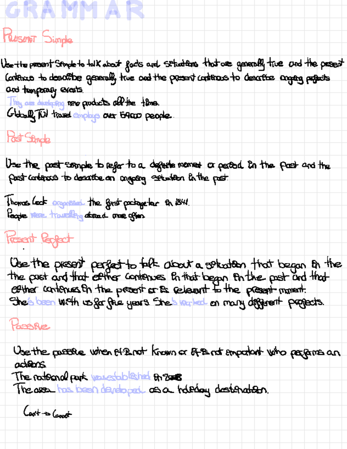 Ingles - Gramática - PRESENT Simple Use the present Simple to talk ...