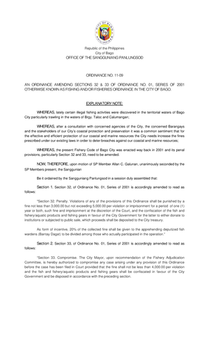 Municipal-Ordinance-No - BSED-English - Studocu