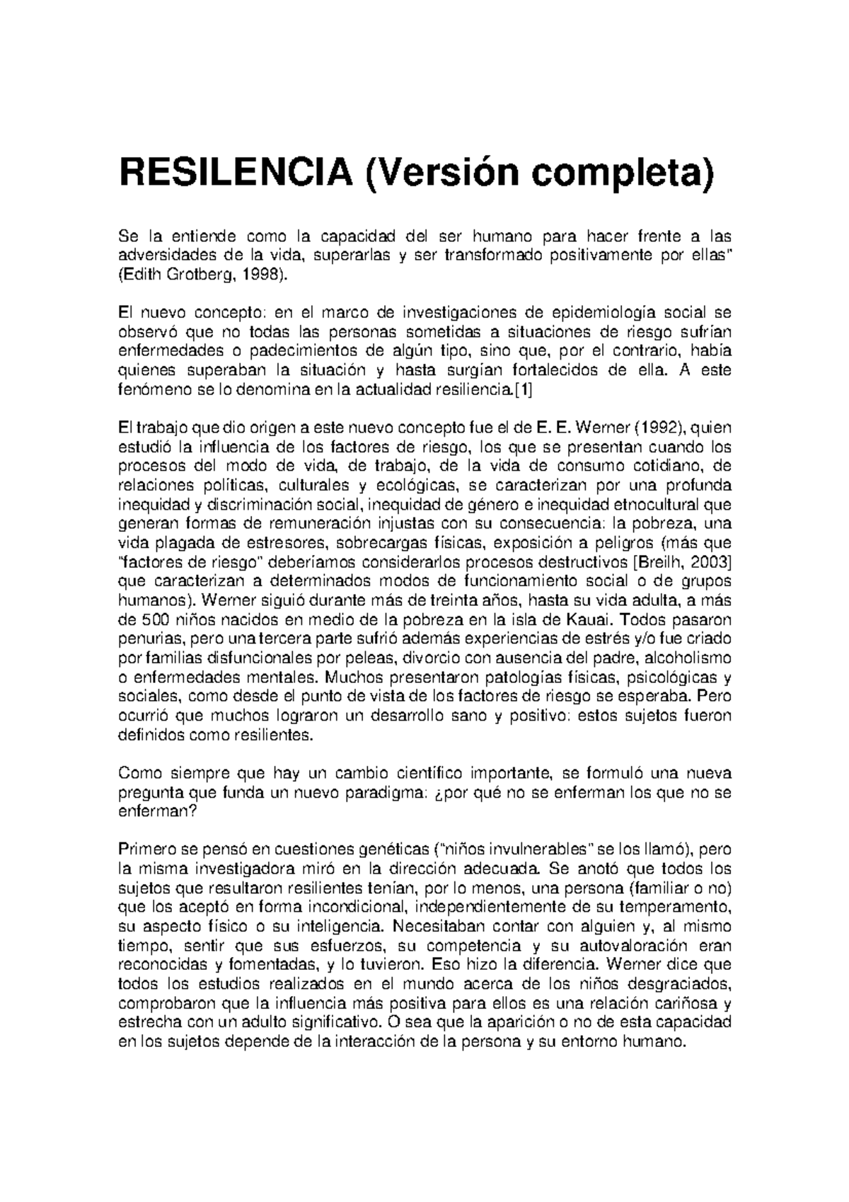 Resiliencia lectura de Alexander Martos del curso de Liderazgo ...