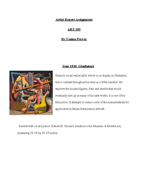 Assignment collage - Pervez Usama Pervez Prof. Anthony Smith, Art 105 ...