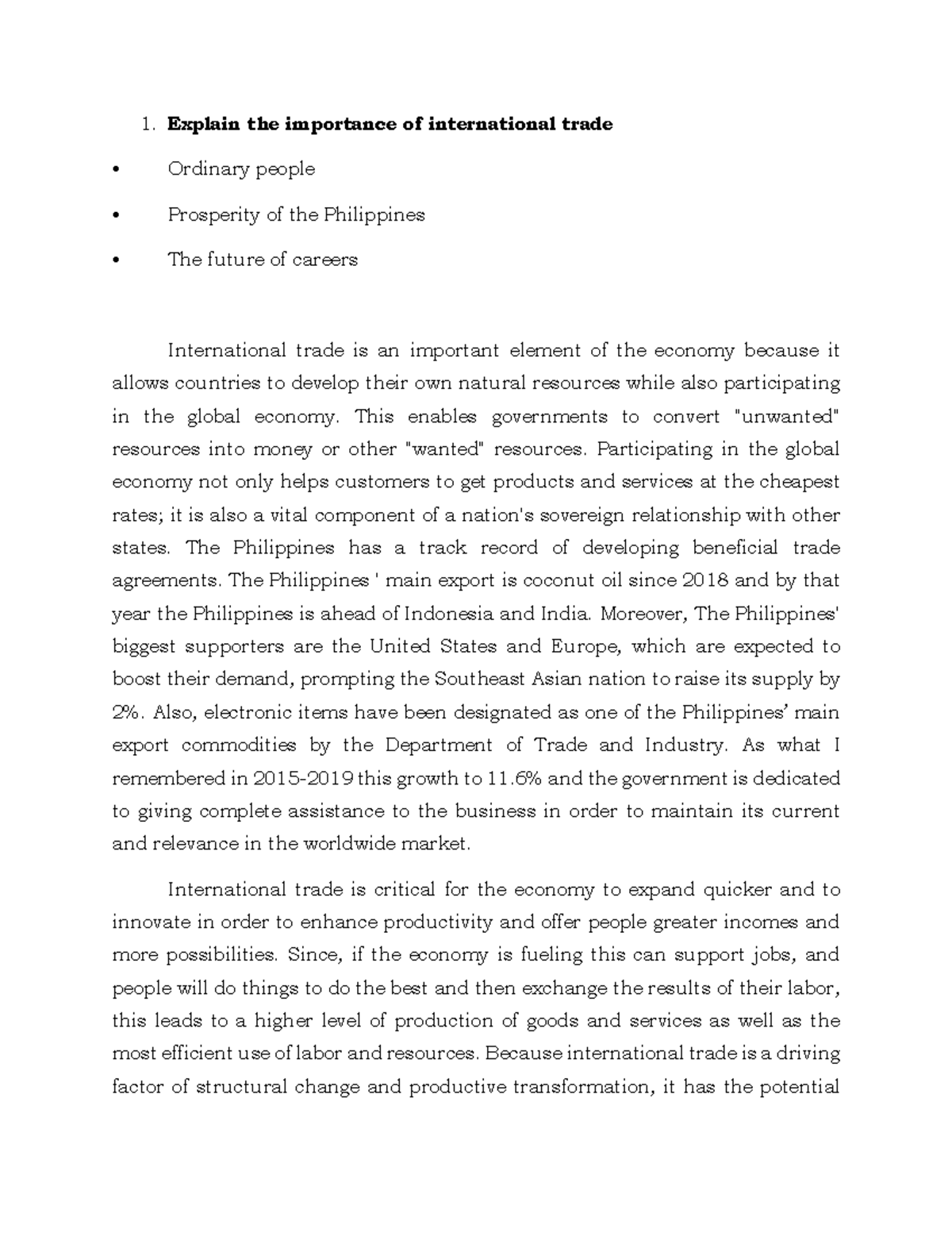 International Trade - AB Foreign Service - Studocu