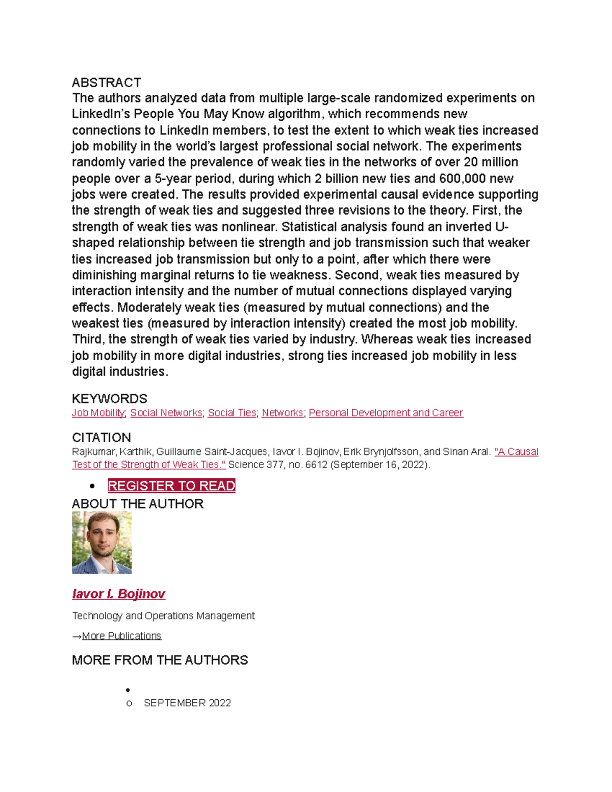 A2 - Maketing - ABSTRACT The authors analyzed data from multiple large ...