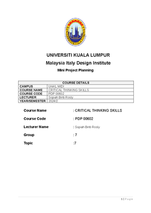 Assignment 3 history - UniKL MIDI – FOUNDATION IN CREATIVE ART DESIGN ...