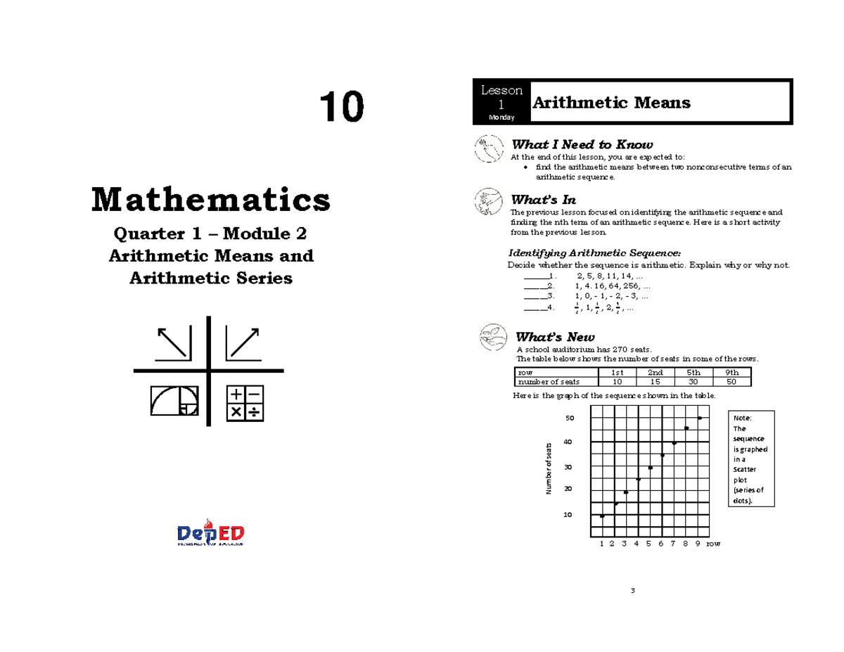 mathematics 10 modules geometrywe - Mathematics Quarter 1 – Module 2 ...