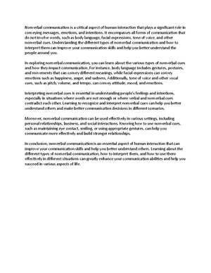 Interpersonal communication - PAPER ASSIGNMENT RELATIONSHIP DEVELOPMENT ...