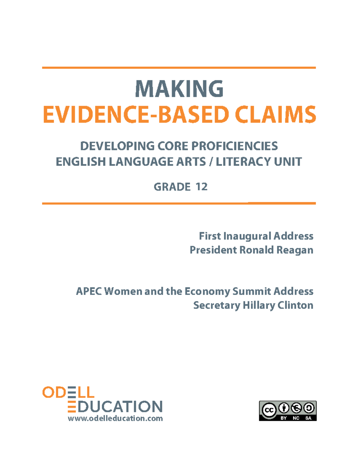 Ebc unit plan g12 - Very lovely - OD LL DEVELOPING CORE PROFICIENCIES ...