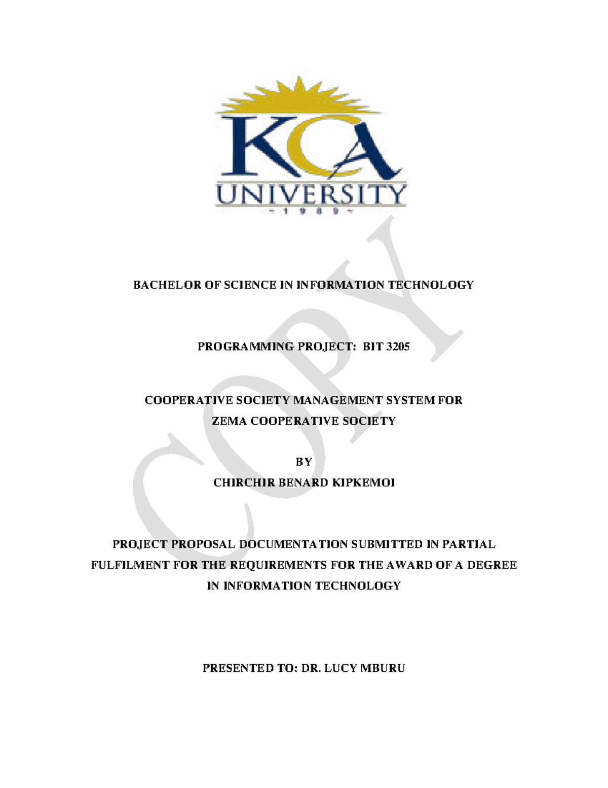 Sample Proposal - practice an research - BACHELOR OF SCIENCE IN ...