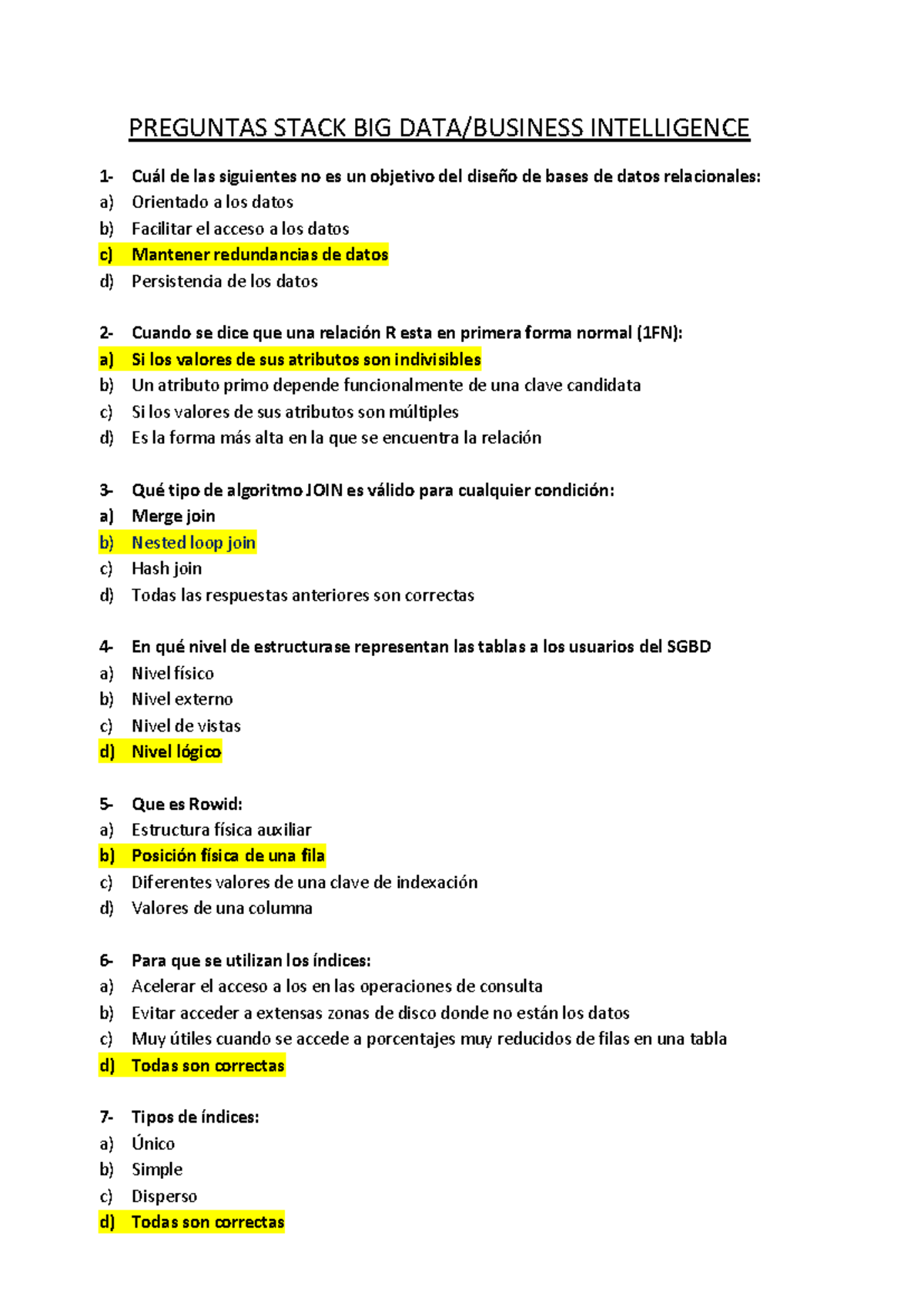 24 preguntas BI - BI contando con gran expectativas - PREGUNTAS STACK ...