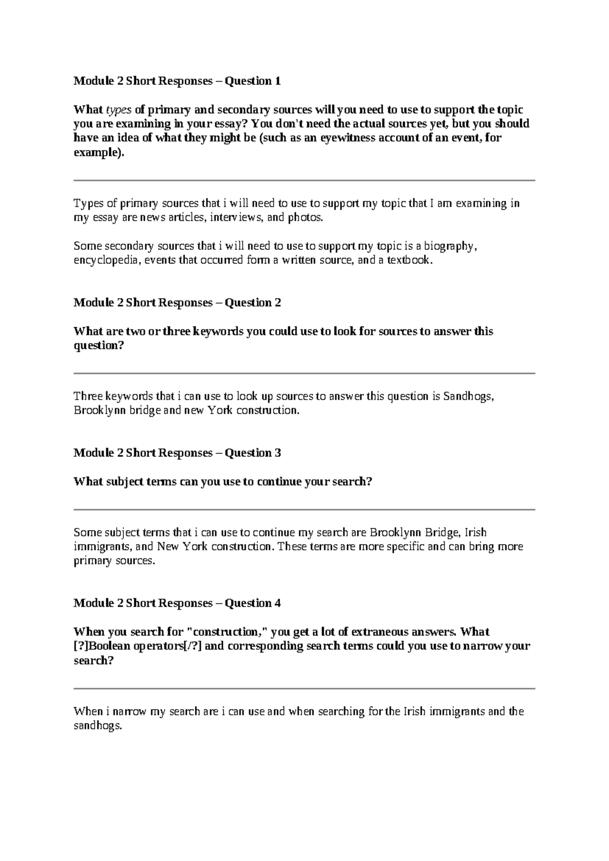 Emily Love HIS 200 Applied History (1) - Module 2 Short Responses ...