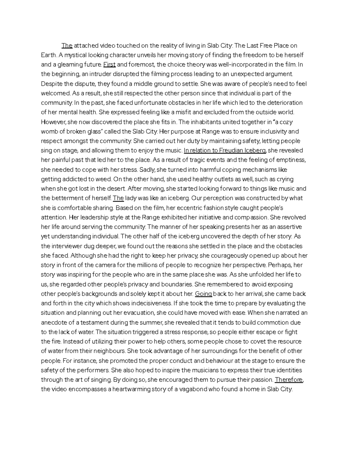 Artifact Quest 2 Formative Summative Assessment - The attached video ...