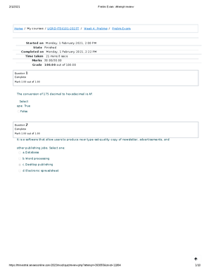 Week 6 - Spreadsheet Program - Computing Fundamentals Application Software - Spreadsheet 1 ...