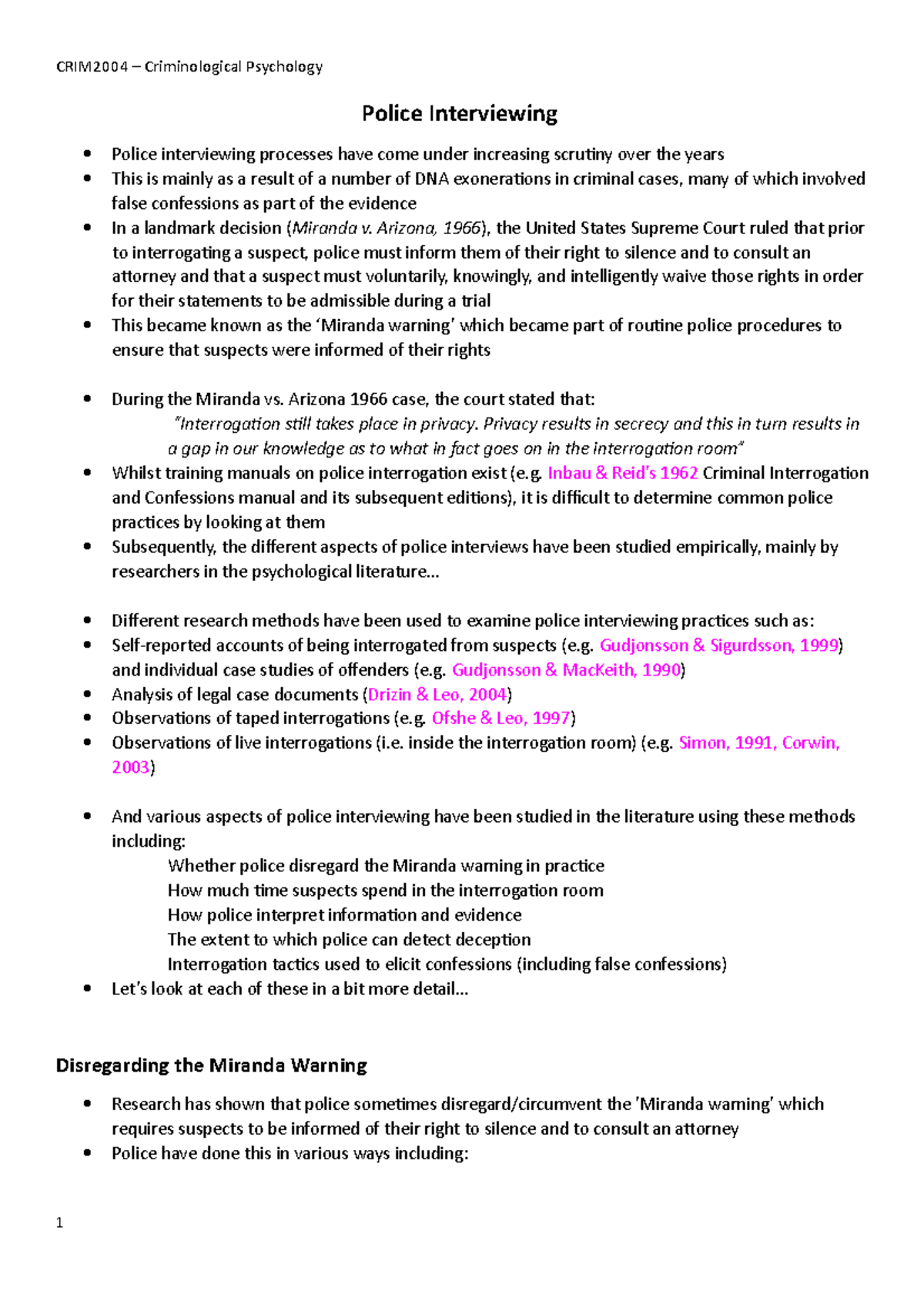 12 - Police Interviewing - Police Interviewing Police interviewing ...