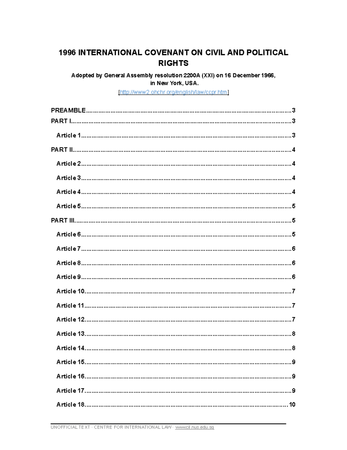 1966 International Covenant on Civil and Political Rights ( Iccpr)-doc ...