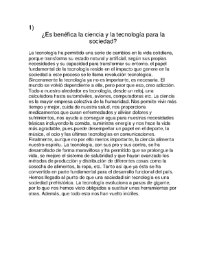 NM21 Examen LA Ciencia Y LA Tecnologia - La ciencia y la tecnología ...