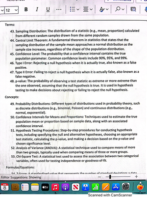 ITS note - Course Math 146 Practice material Terms Concepts Formulas ...