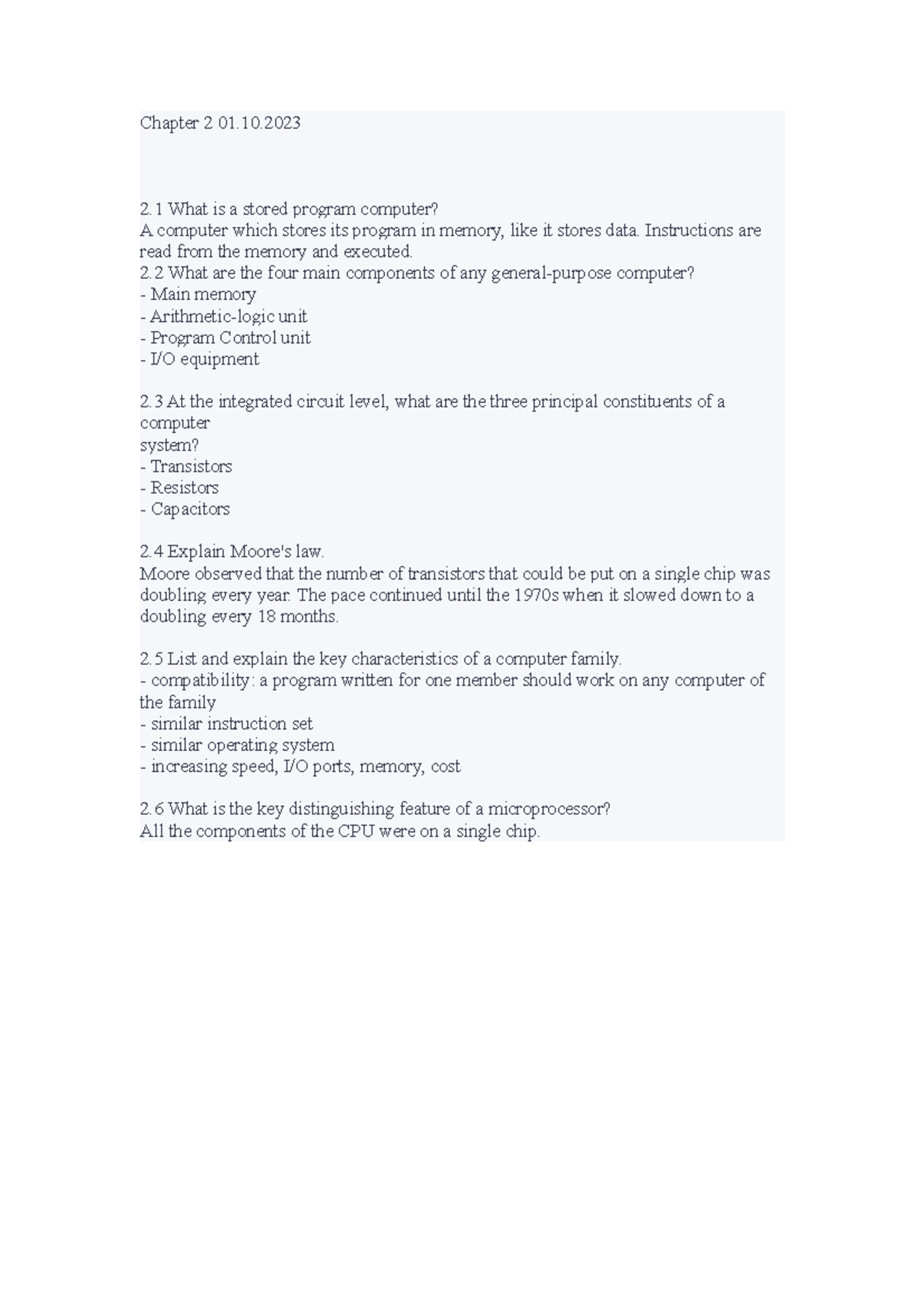 Khanhtpse 173570.01.10.2023. - Chapter 2 01. 2 What is a stored program ...