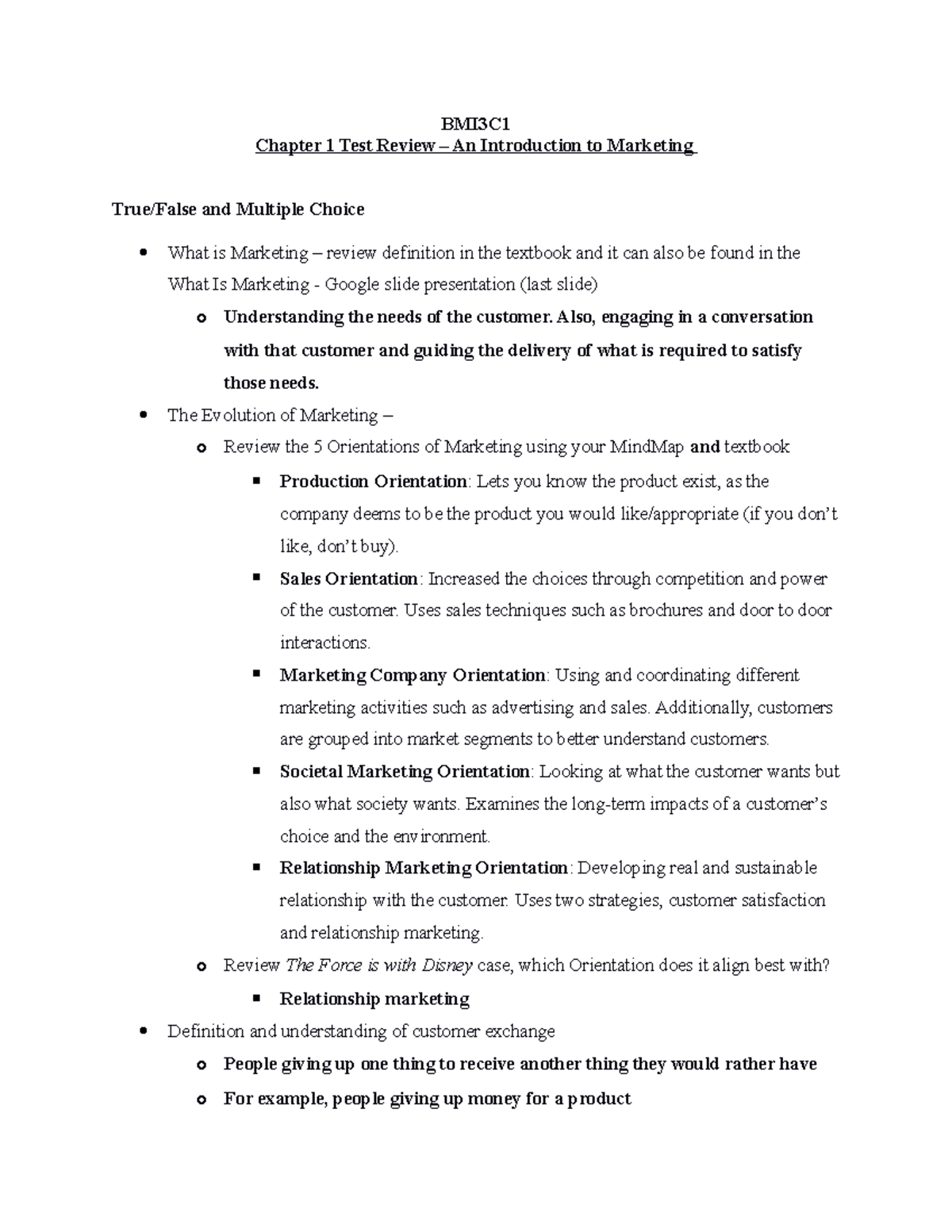 Ch1Test Review (D2L test) - Copy - BMI3C Chapter 1 Test Review – An ...