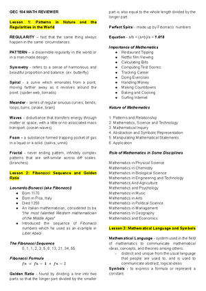 DLP - MMW - DLP - Measures of Central Tendency of Ungrouped Data - I At the end of the lesson ...