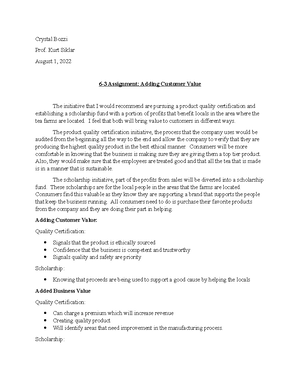 QSO 321 Module 6 Assignment - QSO – 321, People, Planet & Profit Module ...