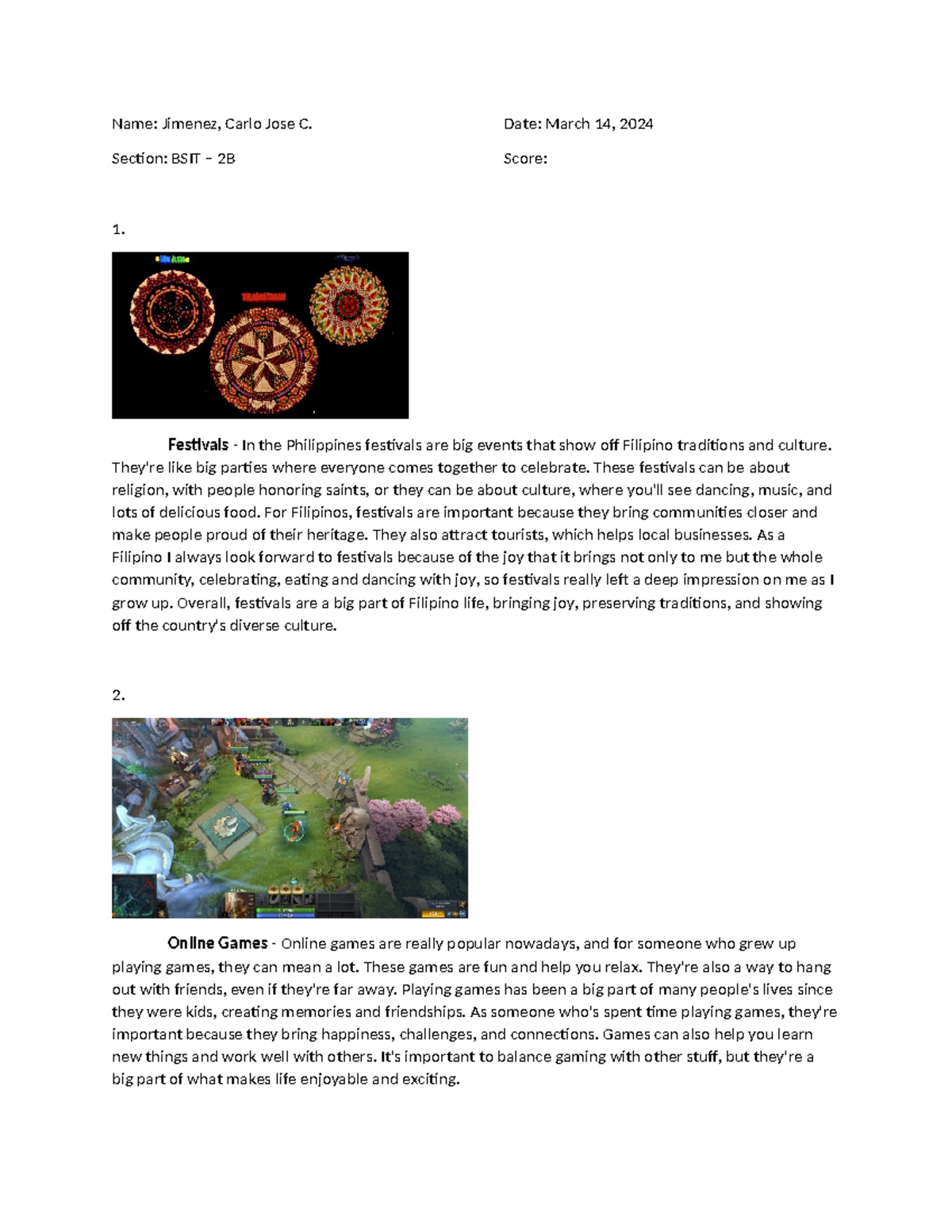 Jimenez Special Act - Name: Jimenez, Carlo Jose C. Section: BSIT – 2B ...