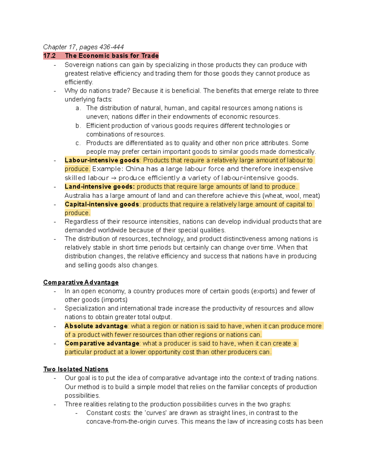 ECN 204 - Lecture 2 - Chapter 17, pages 436- 17 The Economic basis for ...