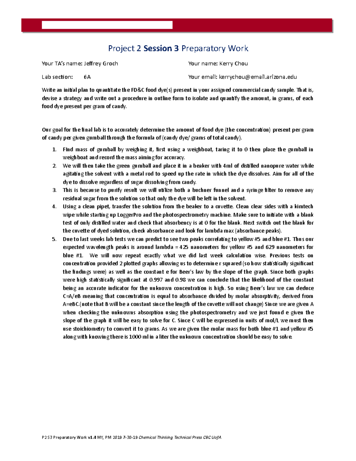 P2 S3 Preparatory Work - Chemical ThinkingP2 S3 Preparatory Work v1 | 1 ...