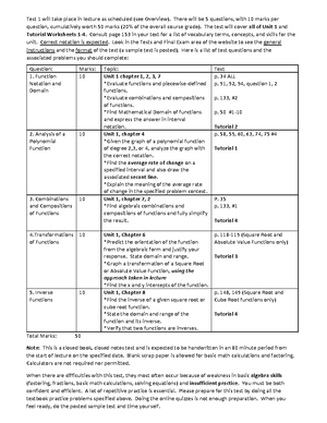 MATH 0130 Tutorial 3 Worksheet W2022 - Tutorial 3 Landscaping Business Revenues Math 1030 The ...