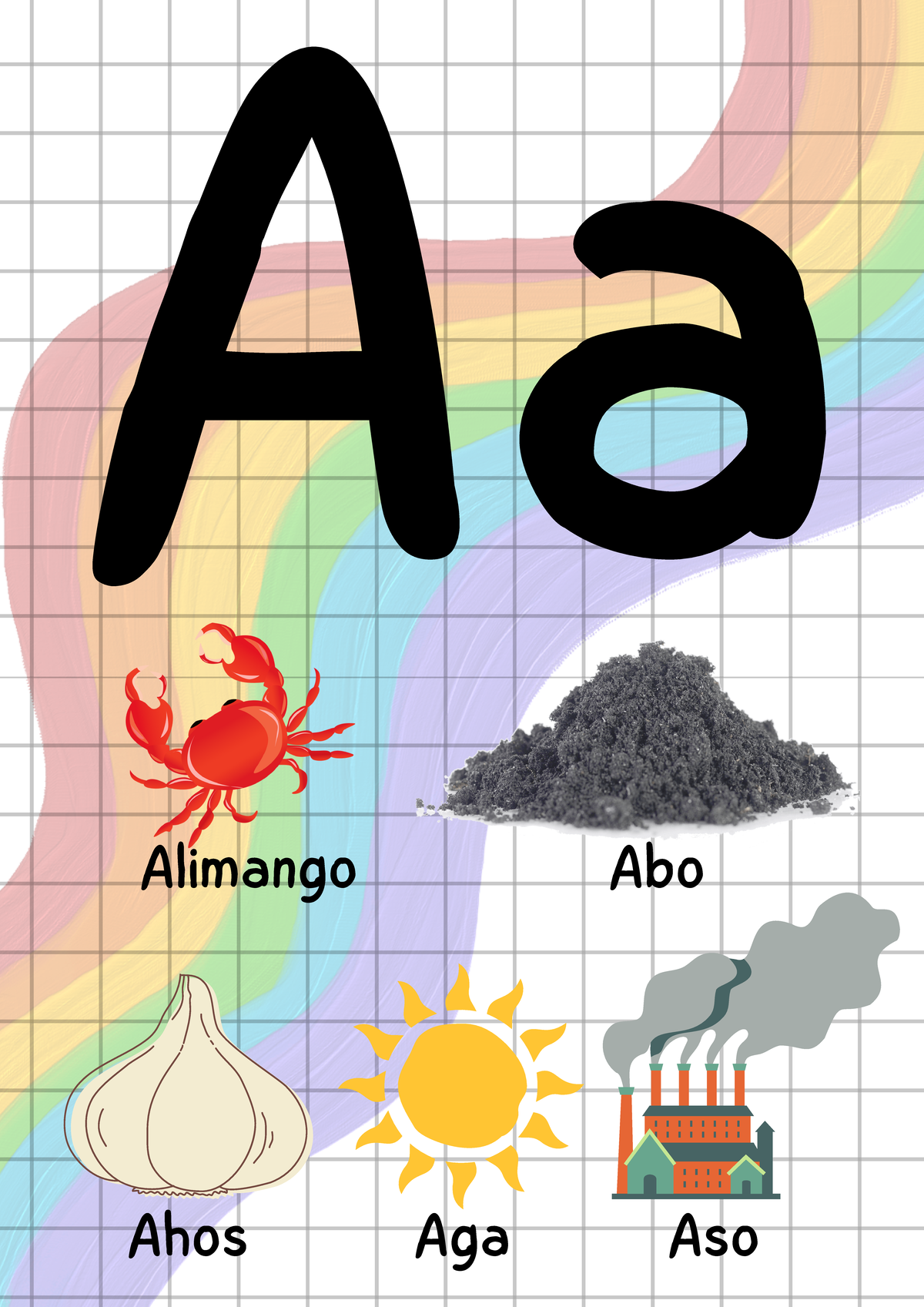 Alphabet Primer - general education - Aso Alimango Abo Ahos Aga Aa Bb ...