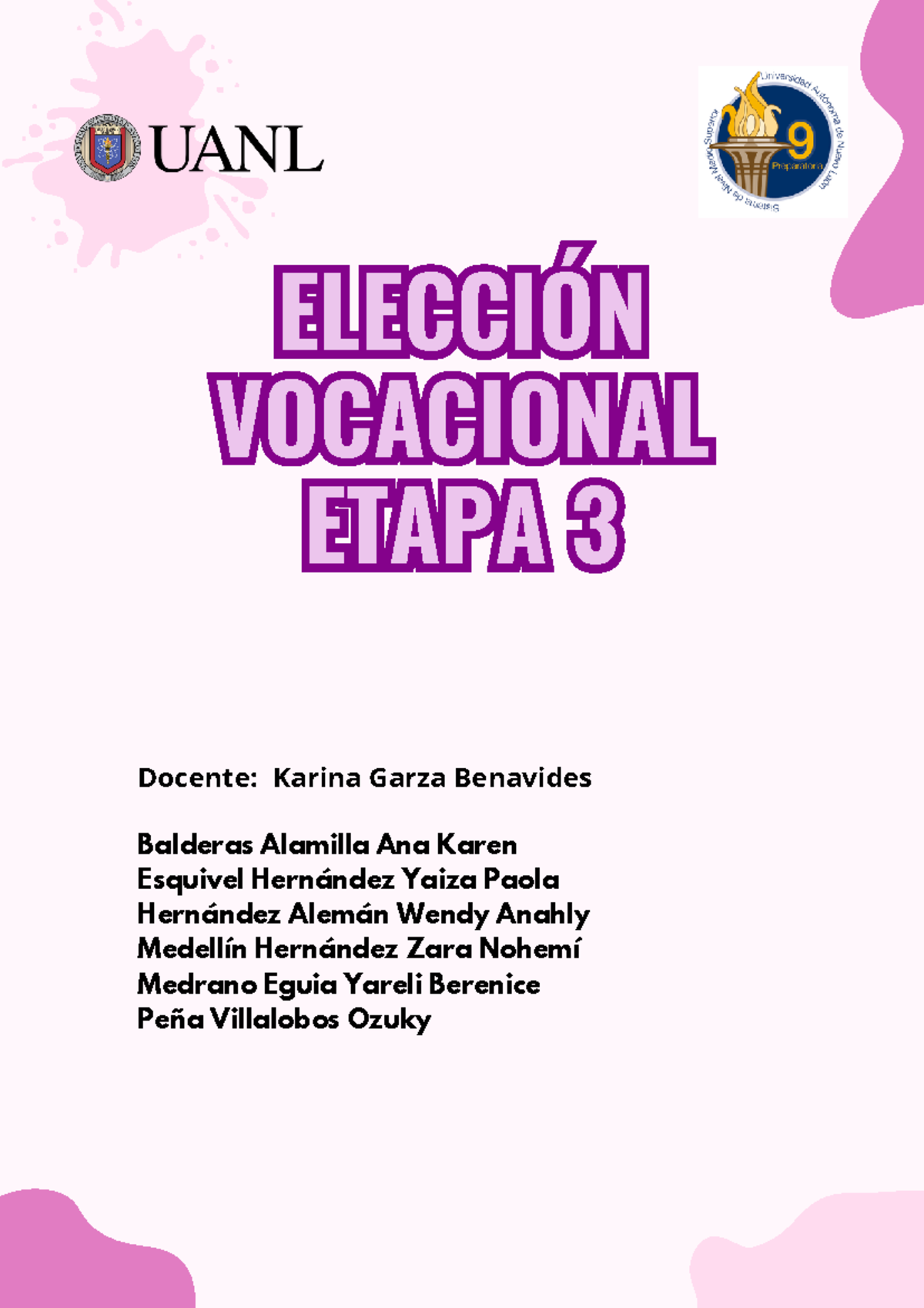 Etapa 3 - Evidencia 3 elección - ELECCIÓN VOCACIONAL ETAPA 3 ELECCIÓN ...