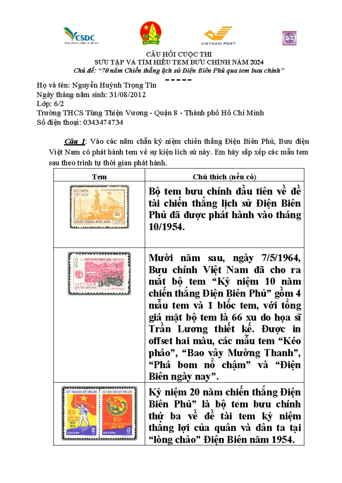 Phongtraotem(DBP) - CÂU HỎI CUỘC THI SƯU TẬP VÀ TÌM HIỂU TEM BƯU CHÍNH ...