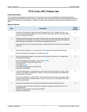 YO19 Excel Ch06 Assessment Video Game Sales Instructions - Grader - Instructions Excel 2019 ...
