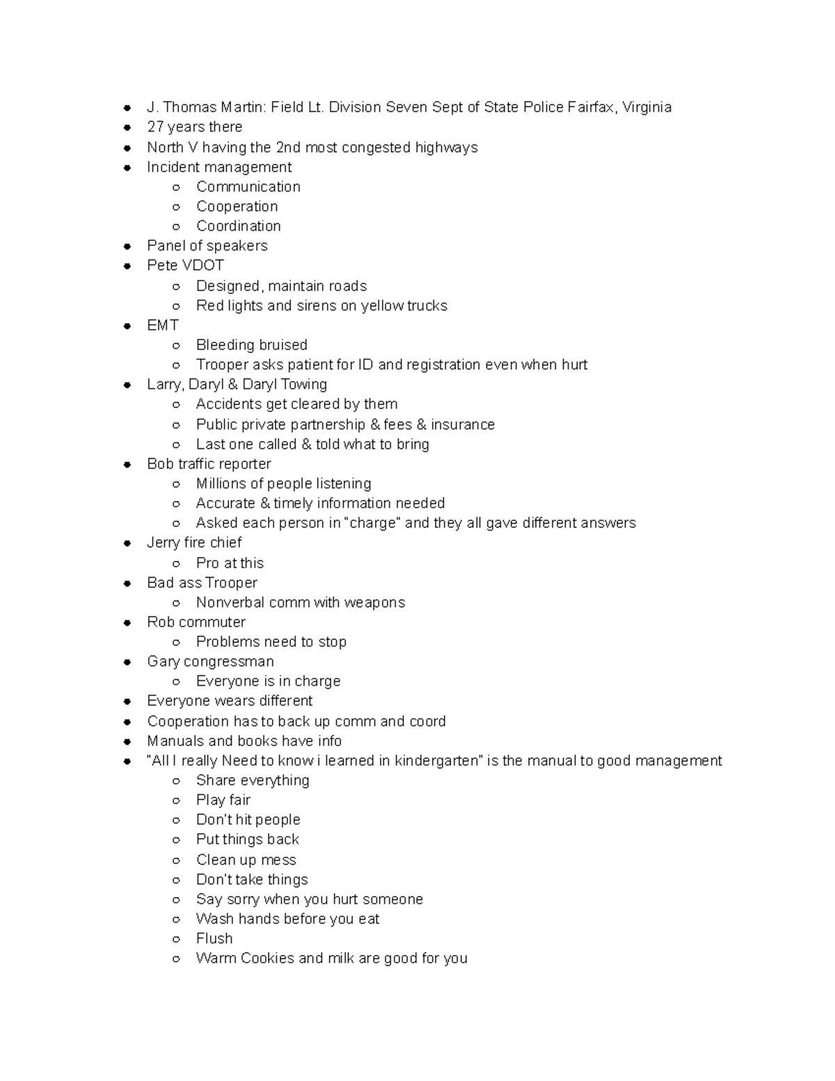 Crisis Notes - J. Thomas Martin: Field Lt. Division Seven Sept of State ...