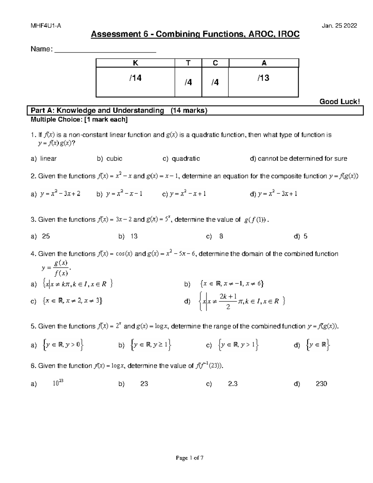 Assessment Combining Functions Aroc Iroc - Assessment 6 - Combining ...