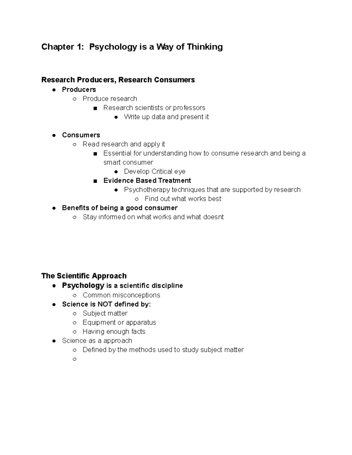 PS-295 Chapter 1 and 2 - Lecture and textbook notes - Chapter 1 ...