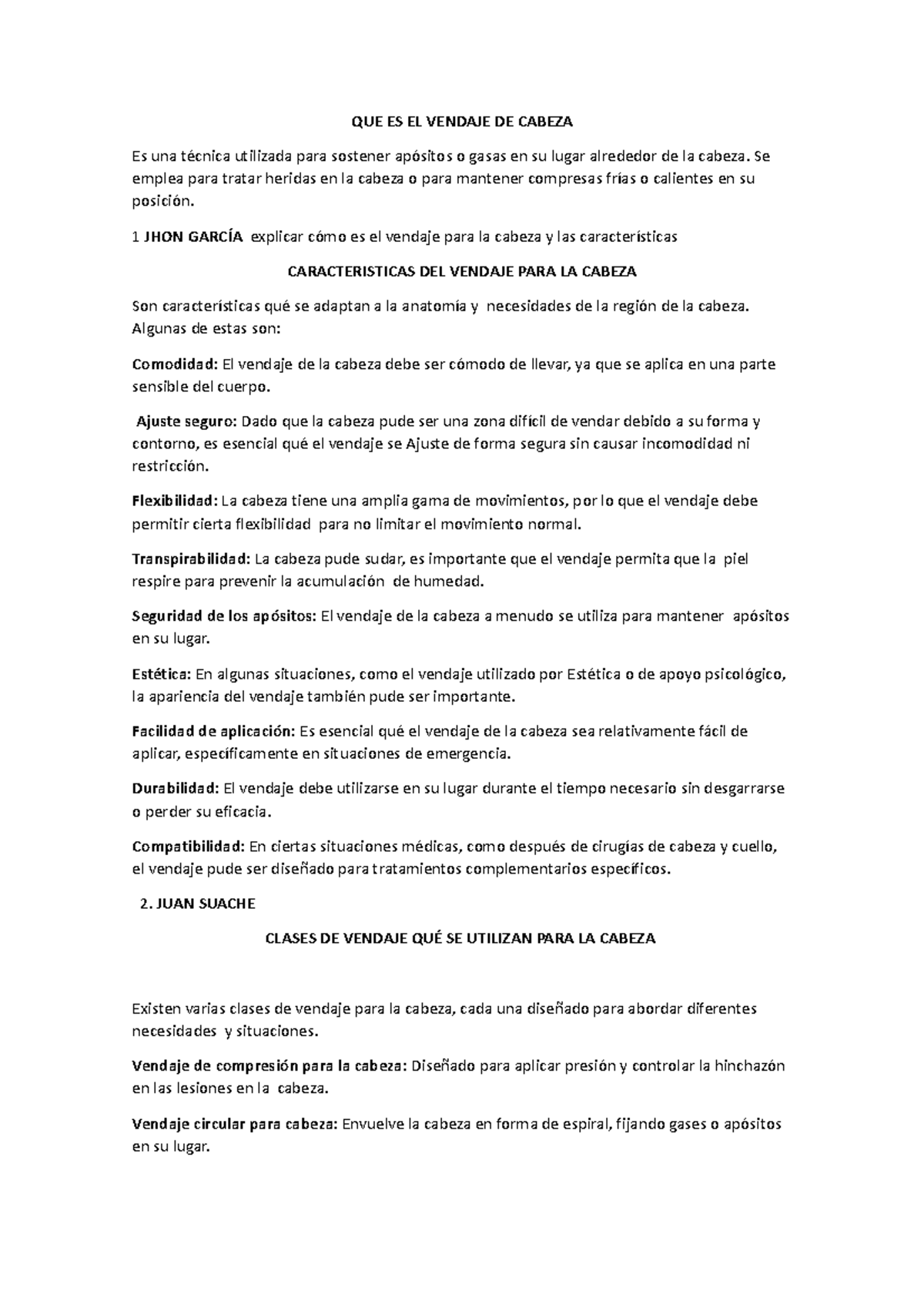 Primeros Auxilios - QUE ES EL VENDAJE DE CABEZA Es una técnica ...