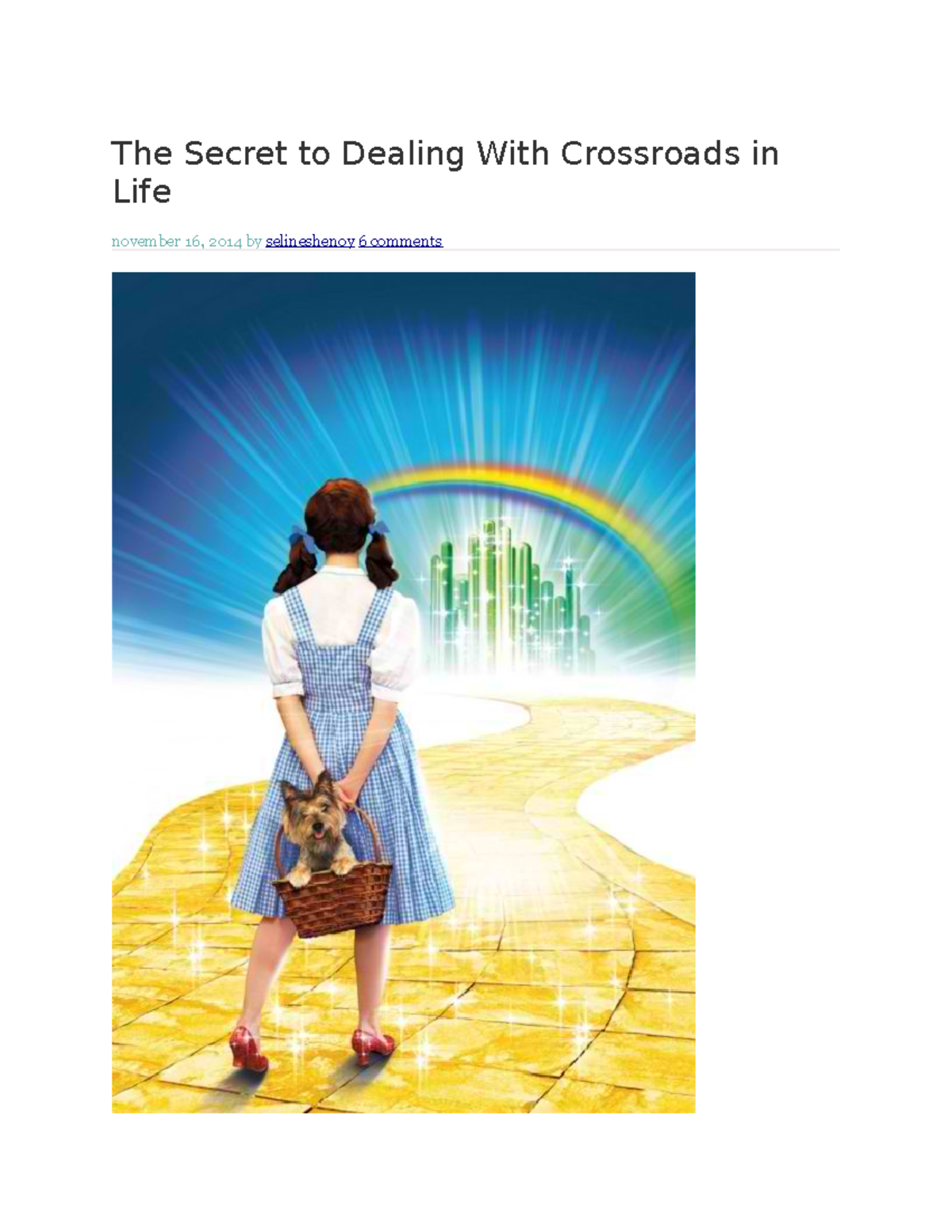 The Secret to Dealing With Crossroads in Life - The Secret to Dealing ...