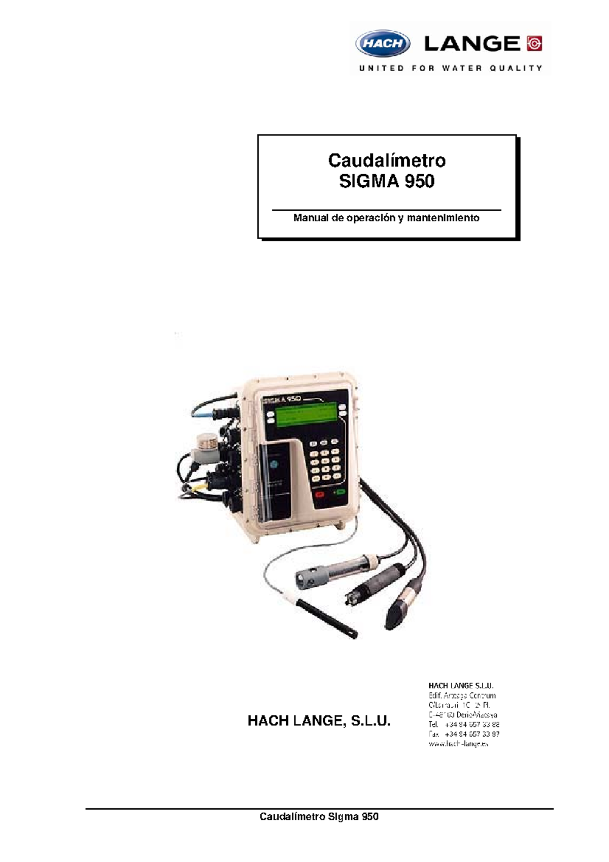 ES 950Castellano - flujometro de caudal - Caudalímetro Sigma 950 ...