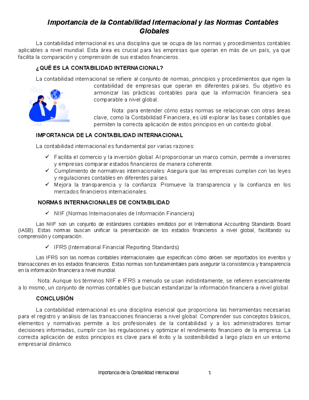 001 Importancia de la Contabilidad Internacional - Esta área es crucial ...