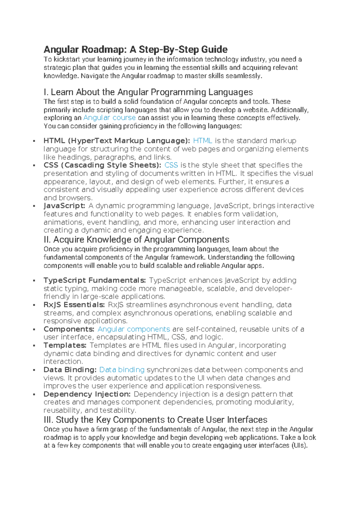 Angular Roadmap Ethical Hackking Angular Roadmap A Step By Step Guide To Kickstart Your