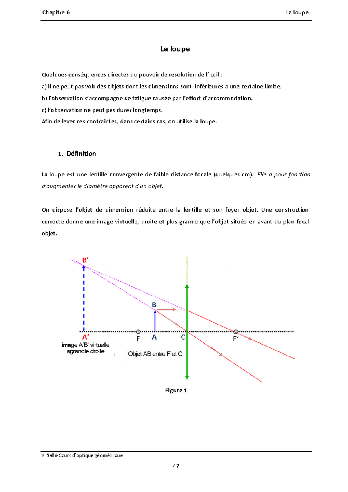 Cours 6 optique-loupe-fi14305246 - Y. Salhi-Cours d’optique géométrique ...