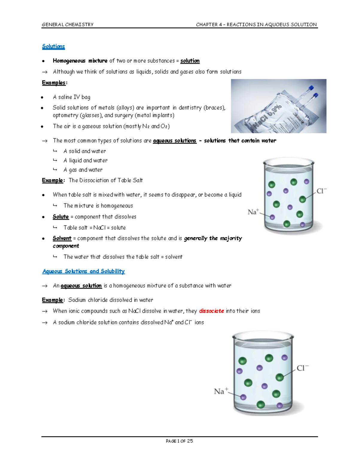 2022 Fa - Chapter 4 - Reactions in Aqueous Solution - Solutions ...