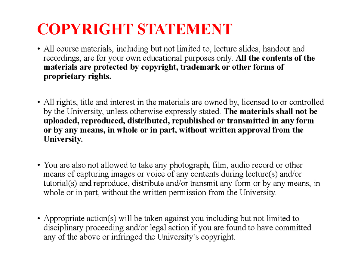 Lecture Slides 02 ((E-Learning for good learning) - COPYRIGHT STATEMENT ...